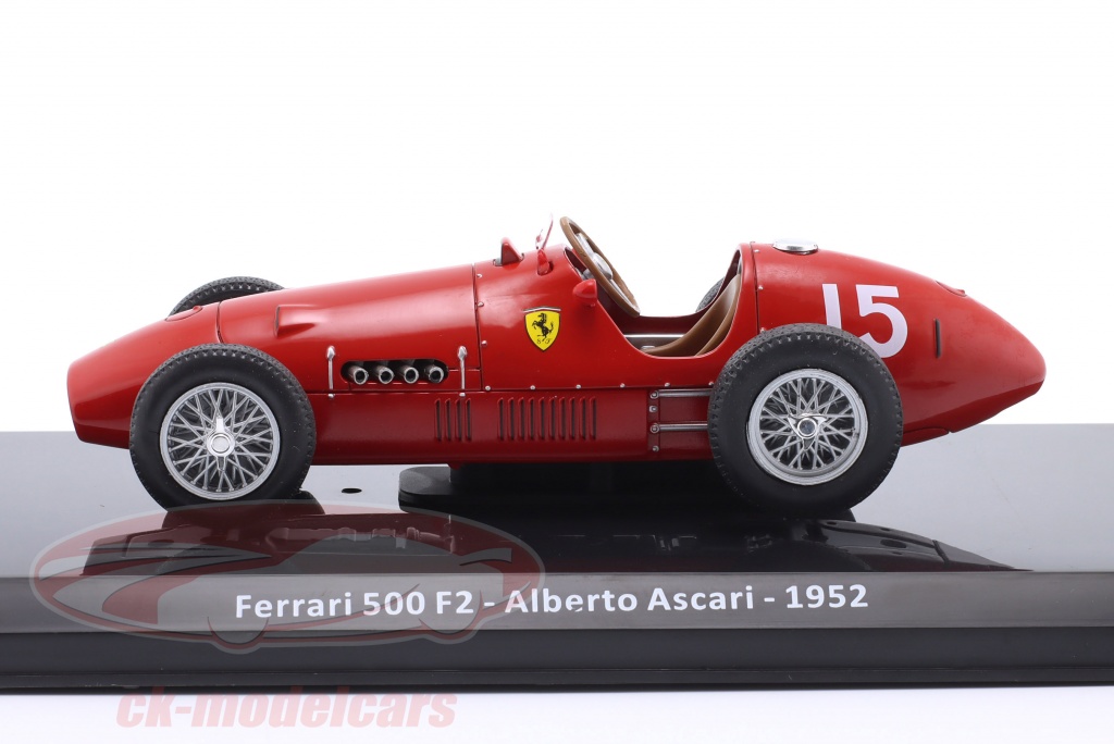 Premium Collectibles 1:24 Alberto Ascari Ferrari 500 F2 #15 Formula 1 World Champion 1952 ...