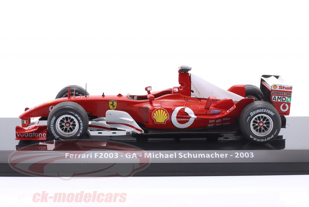 Premium Collectibles 1:24 Michael Schumacher Ferrari F2003-GA Formel 1 Weltmeister 2003 FER2025 ...