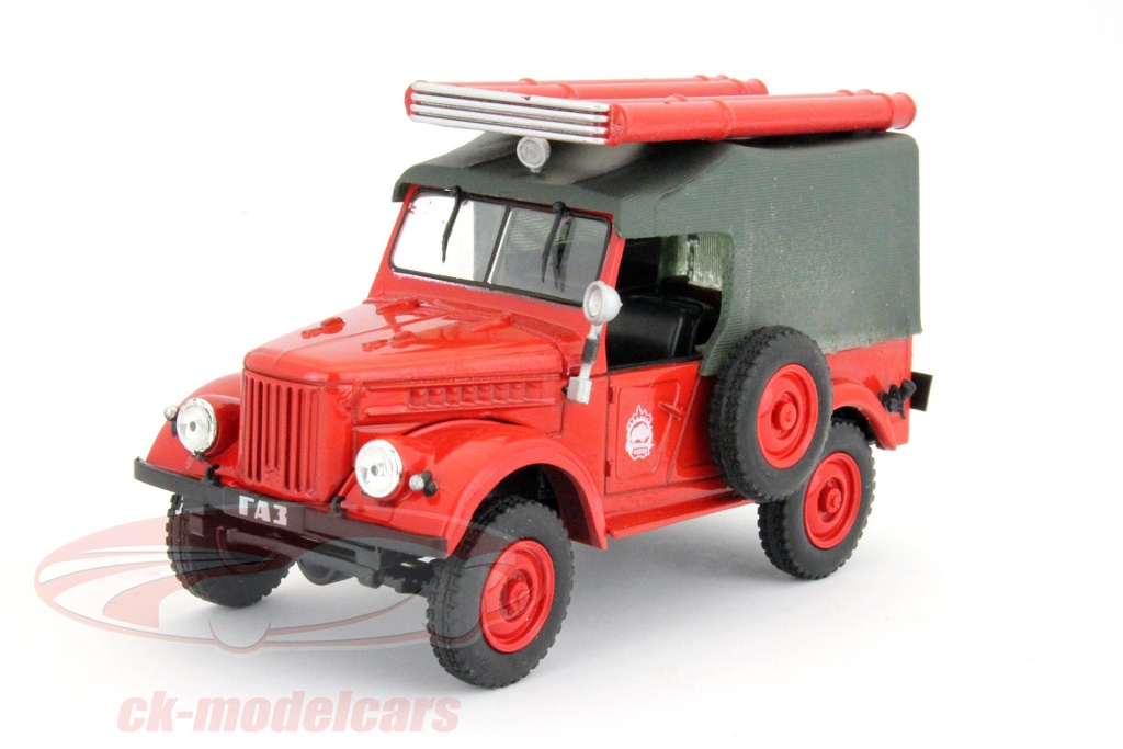 Altaya 1:43 PMG-20 (GAZ-69) fire brigade red CK919130 model car ...