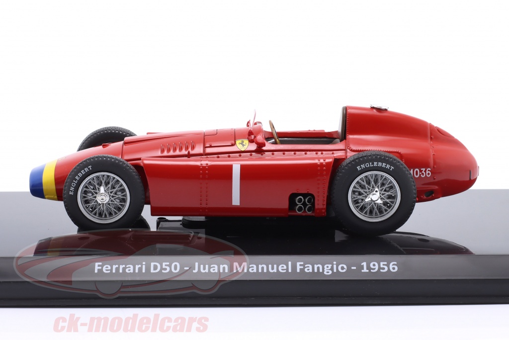 Premium Collectibles 1:24 Juan Manuel Fangio Ferrari D50 #1 Formula 1 ...