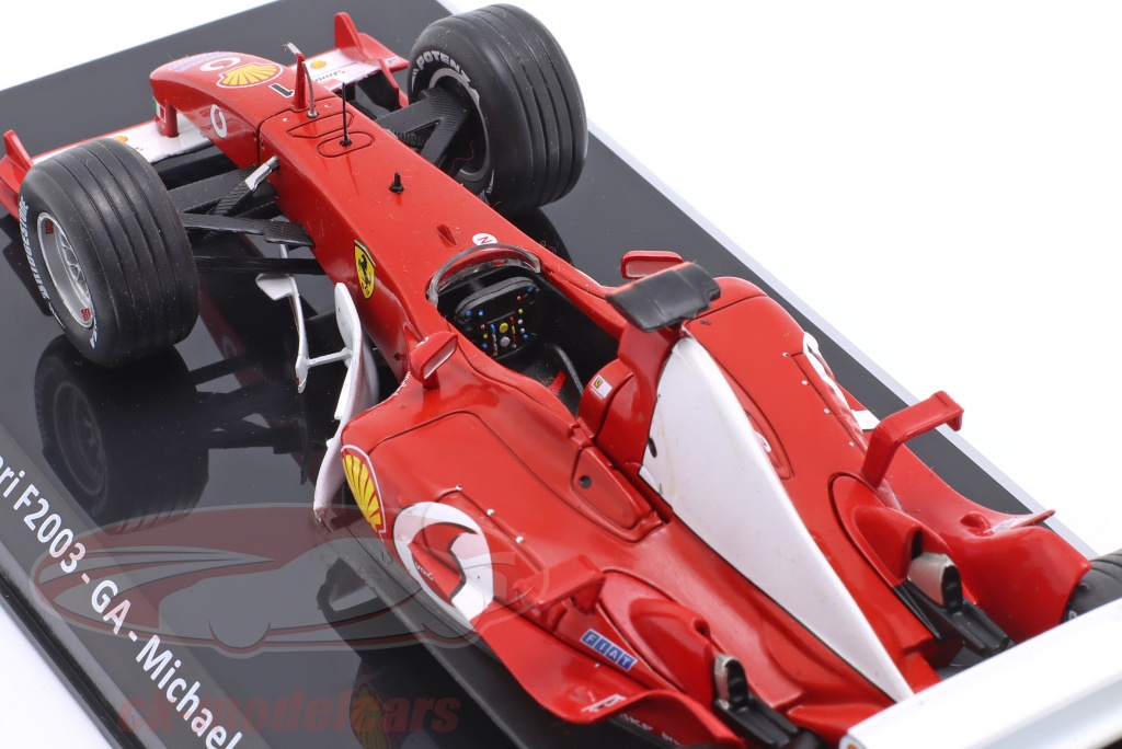 Premium Collectibles 1:24 Michael Schumacher Ferrari F2003-GA Formula 1 World Champion 2003 ...