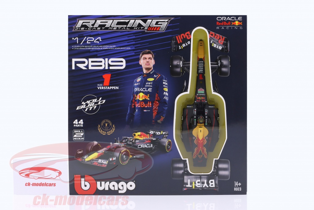 Bburago 1:24 Max Verstappen Red Bull RB19 #1 Formula 1 World Champion ...
