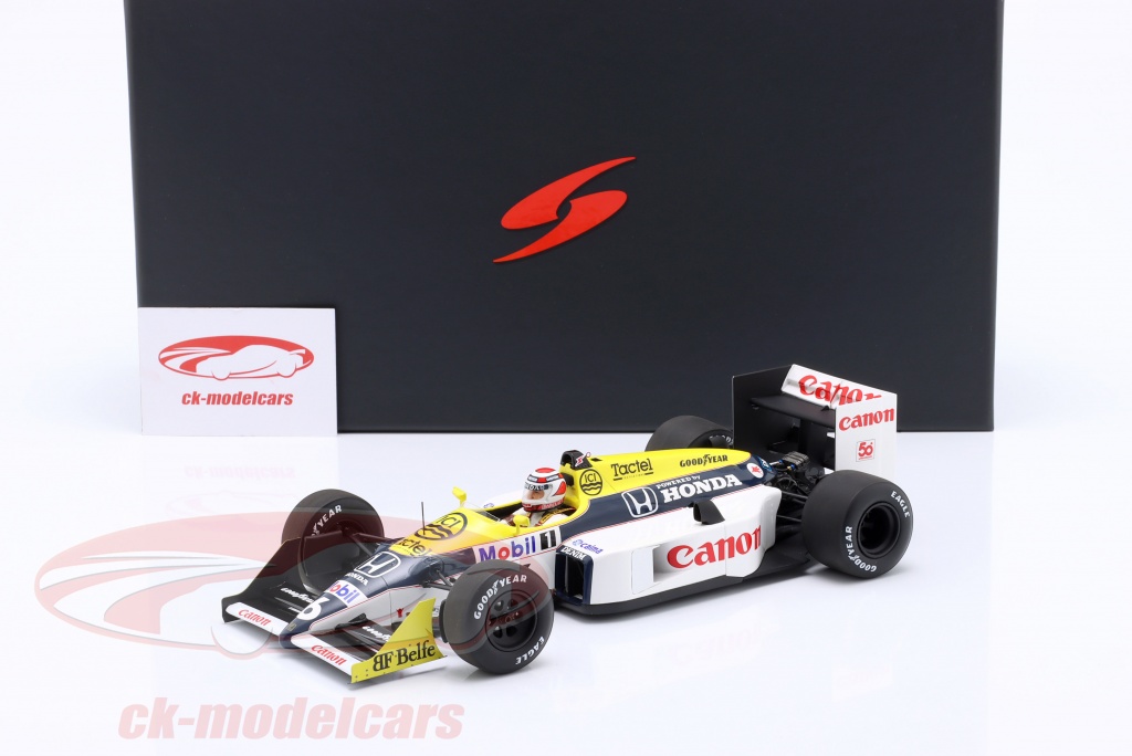 Spark 1:18 Nelson Piquet Williams FW11B #6 Italien GP Formel 1 Weltmeister 1987 18S739 ...