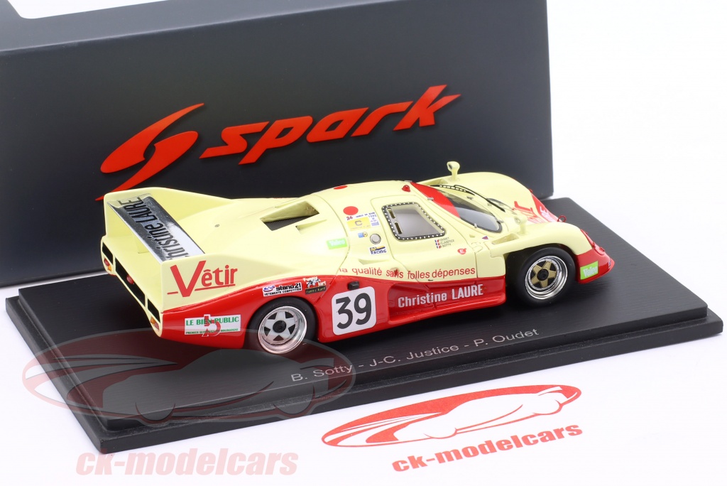 Spark 1:43 Rondeau M382 #39 24h LeMans 1985 Justice, Sotty, Oudet S8463 ...