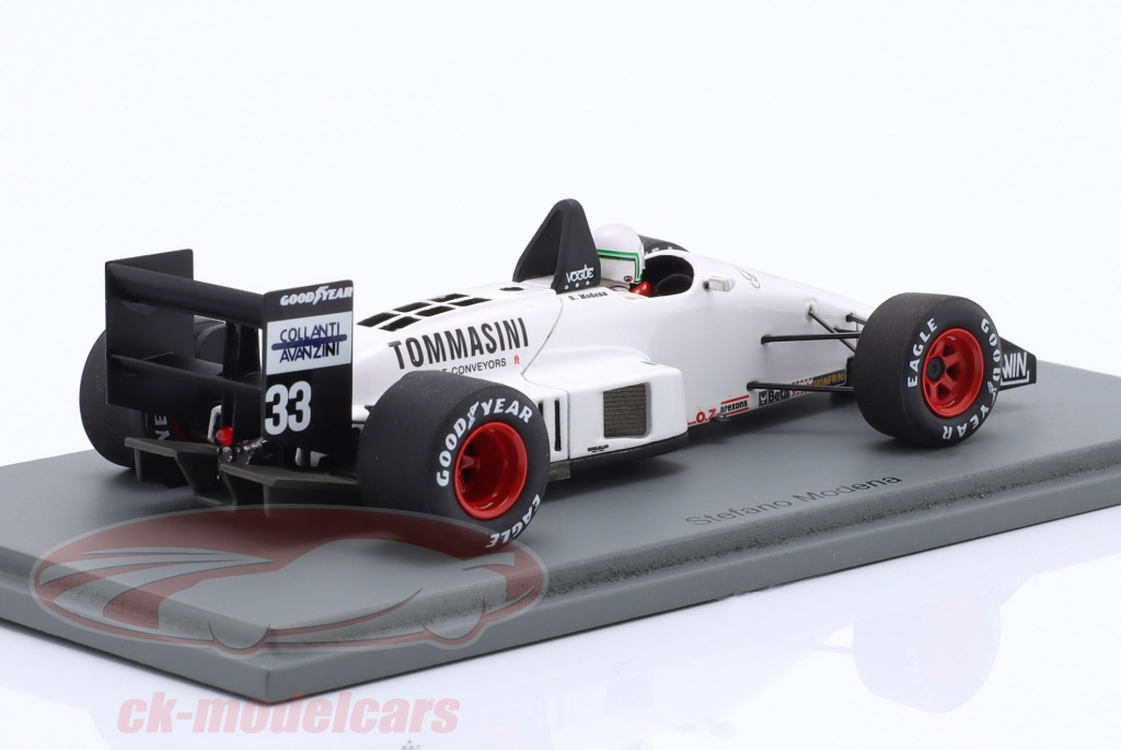 Spark 1:43 Stefano Modena EuroBrun ER188 #33 France GP Formula 1 1988 S7208 model car S7208 ...
