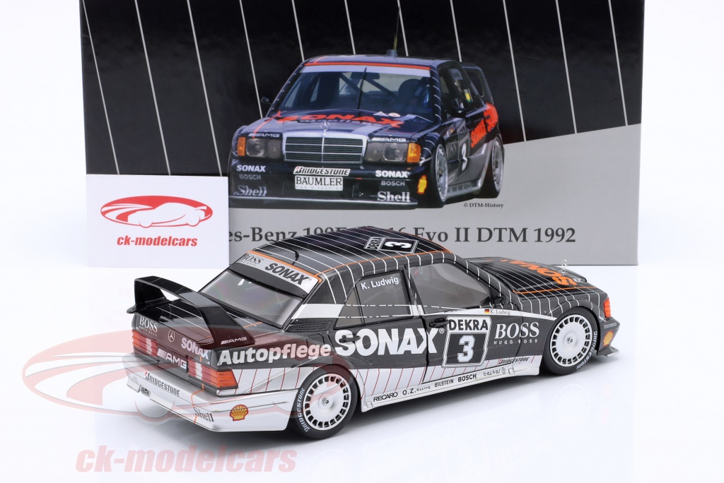WERK83 1:18 Mercedes-Benz 190E 2.5-16 Evo II #3 DTM 冠军 1992 Klaus ...