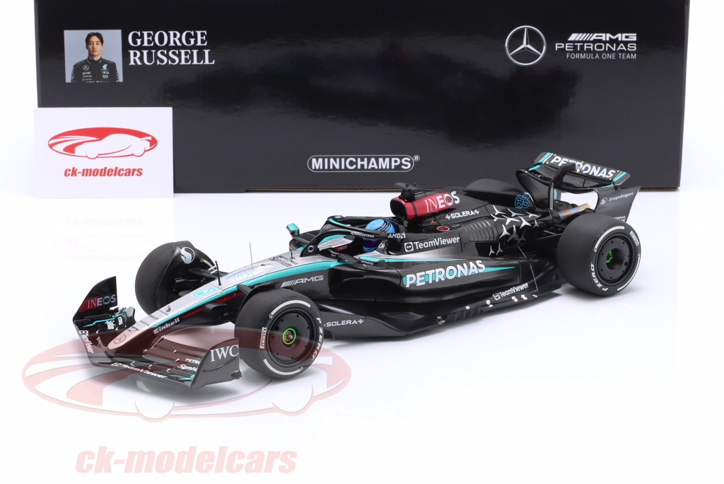 Minichamps 1:18 G. Russell Mercedes-AMG F1 W15 #63 Winner Austrian GP formula 1 2024 110241163 ...