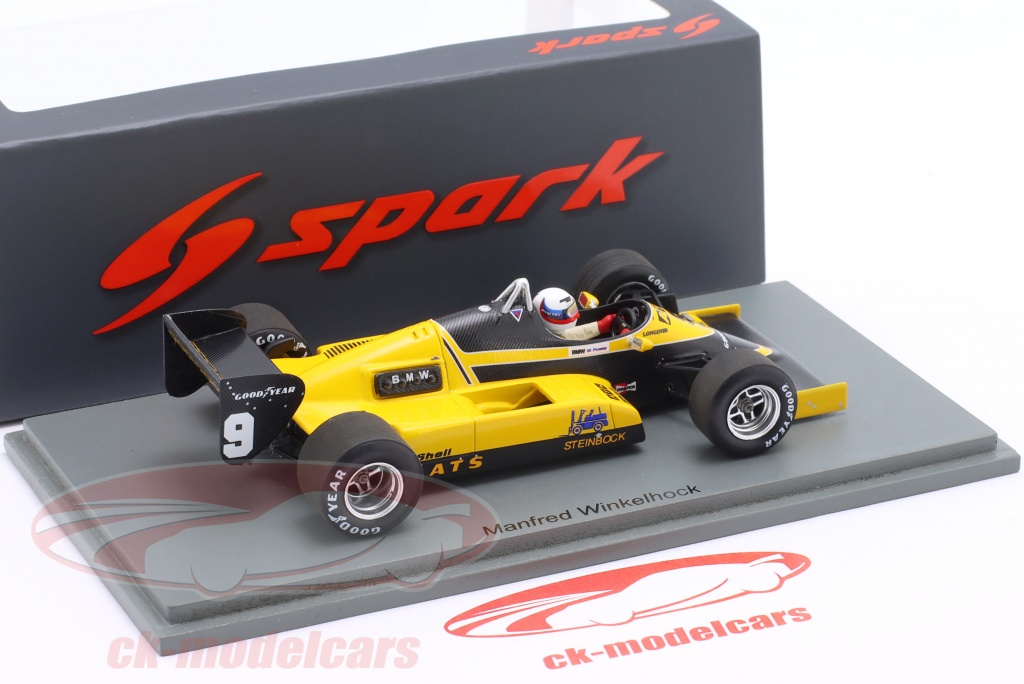 Spark 1:43 Manfred Winkelhock ATS D6 #9 アメリカ合衆国 西 GP 式 1 1983 S3920 モデル 車 S3920 9580006939203