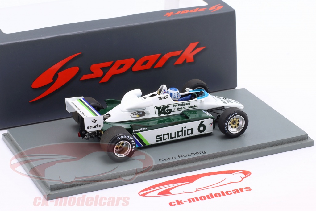 Spark 1:43 Keke Rosberg Williams FW08 #6 3rd German GP formula 1 World ...