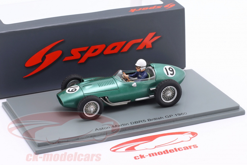 Spark 1:43 Maurice Trintignant Aston Martin DBR5 #19 British GP formula ...