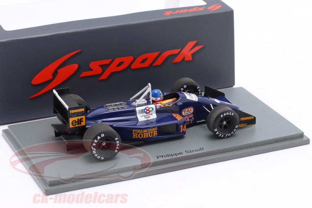 Spark 1:43 Philippe Streiff AGS JH23 #14 ベルギーの GP 式 1 1988 S7246 モデル 車 S7246 9580006972460