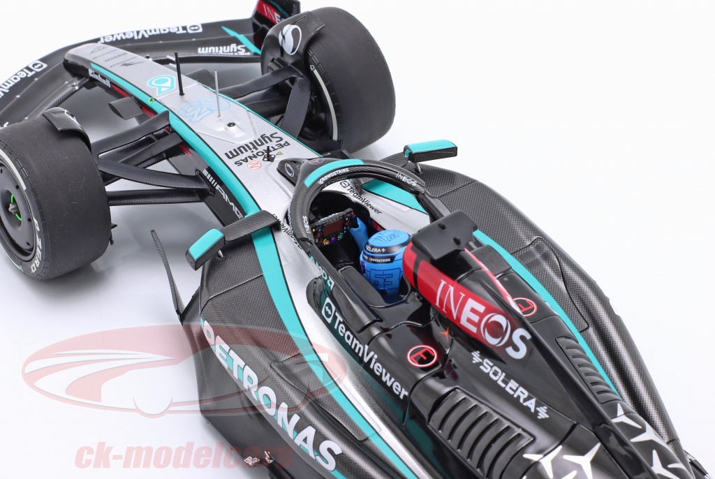 Minichamps 1:18 G. Russell Mercedes-AMG F1 W15 #63 gagnant Autriche GP ...