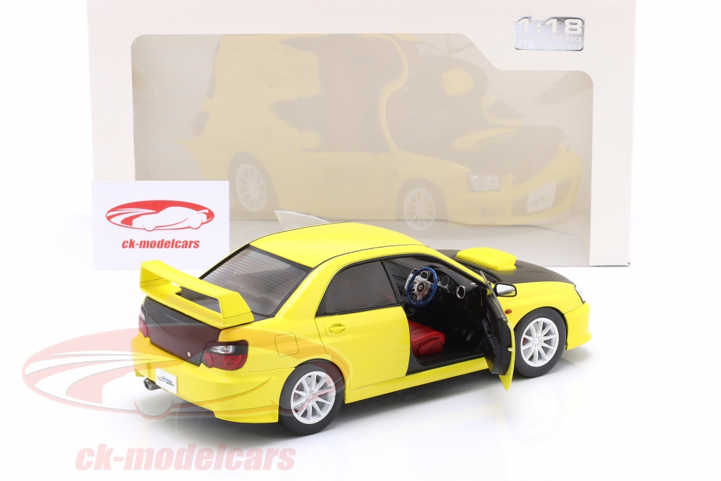 Solido 1:18 Subaru Impreza WRX STI year 2003 yellow / black S1812302 ...