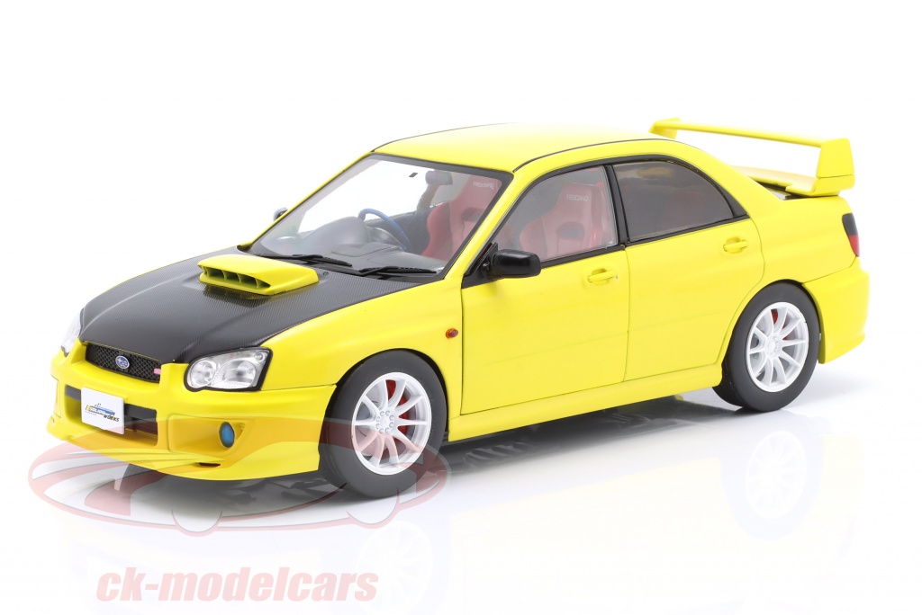 Solido 1:18 Subaru Impreza WRX STI year 2003 yellow / black S1812302 ...