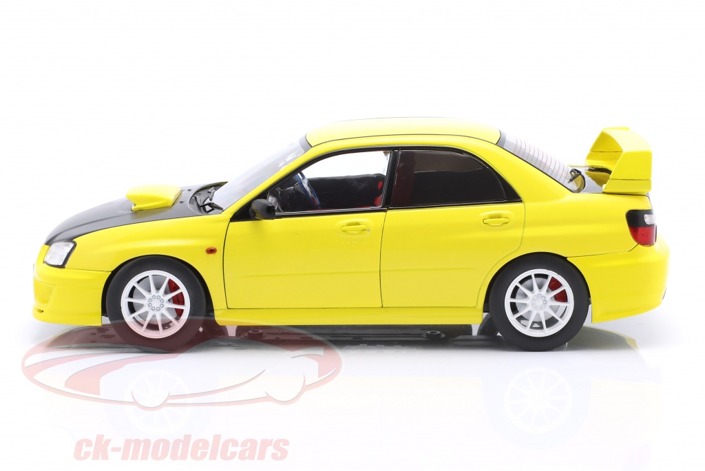 Solido 1:18 Subaru Impreza WRX STI year 2003 yellow / black S1812302 ...