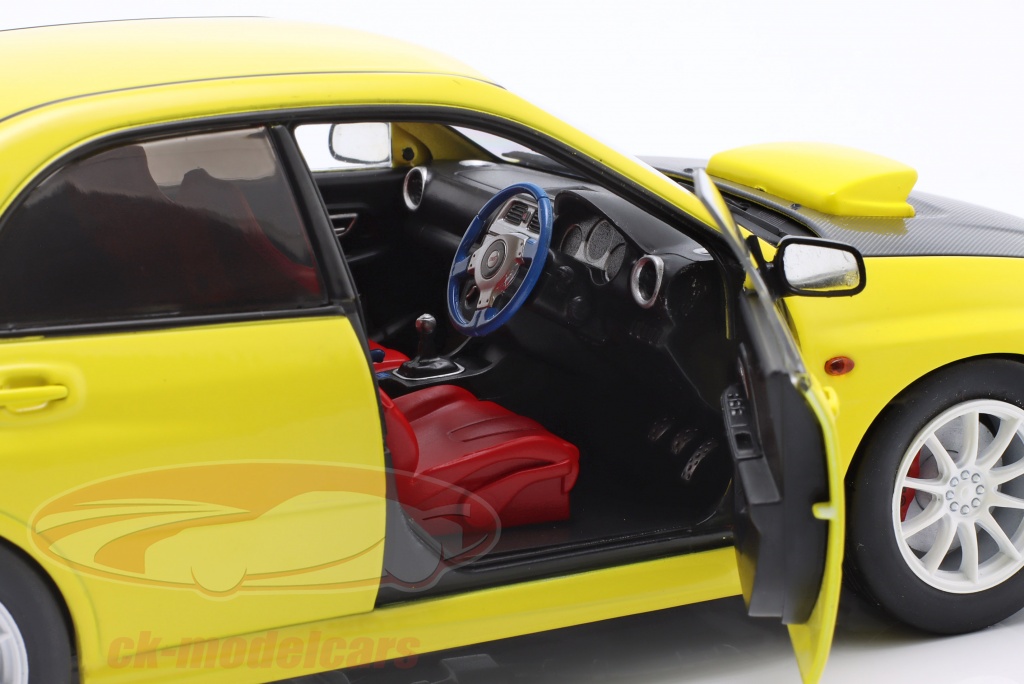 Solido 1:18 Subaru Impreza WRX STI year 2003 yellow / black S1812302 ...