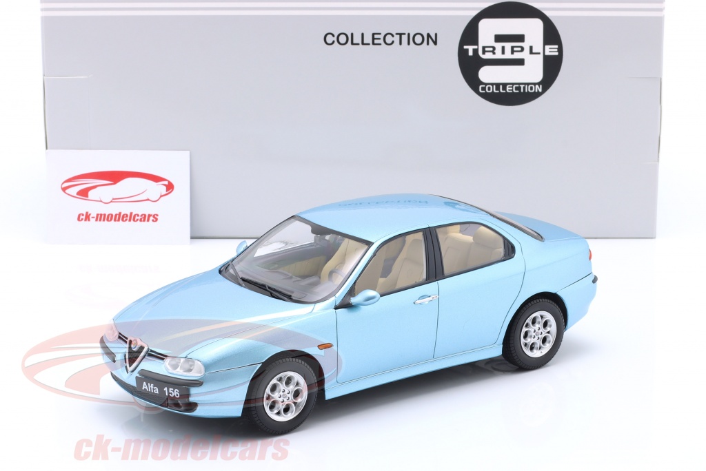 Triple9 1:18 Alfa Romeo 156 Year 1998 light blue metallic T9-1800511 ...