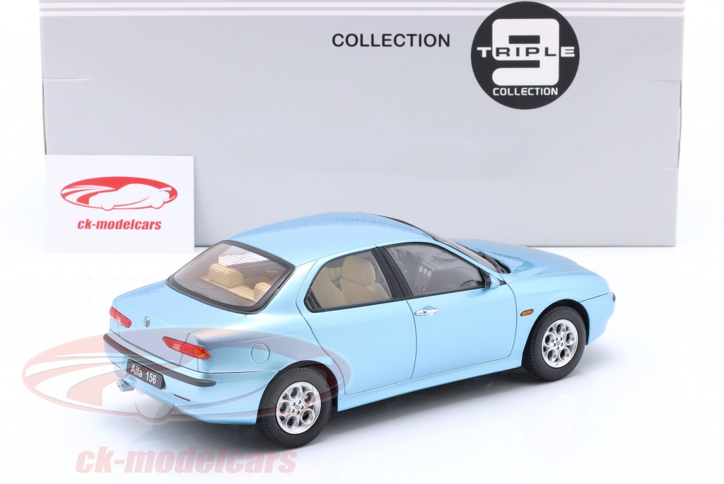 Triple9 1:18 Alfa Romeo 156 Year 1998 light blue metallic T9-1800511 ...