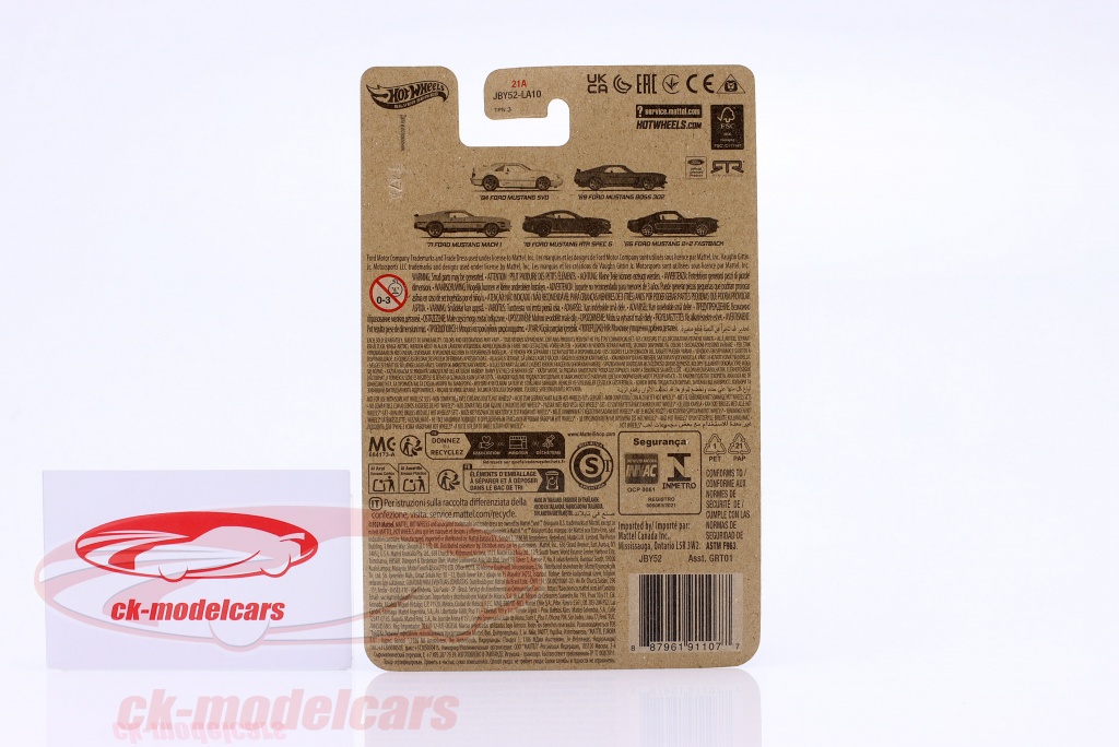 HotWheels 1:64 Ford Mustang Mach 1 Année de construction 1971 vert ...