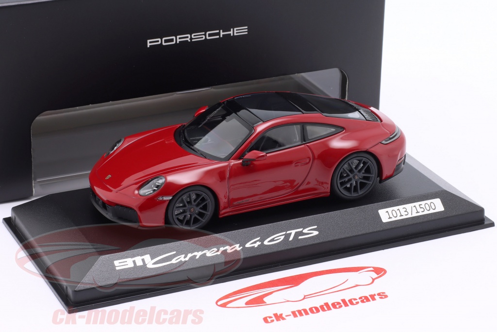 Minichamps 1:43 Porsche 911 (992.2) Carrera 4 GTS Coupe Baujahr 2024 rot WAP0200300SCPE ...