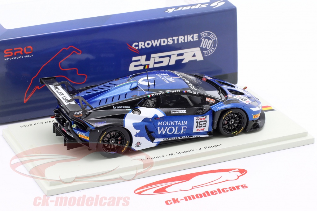 Spark 1:43 Lamborghini Huracan GT3 Evo2 #163 5e 24h Spa 2024 Mapelli ...