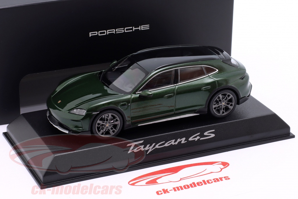 Norev 1:43 Porsche Taycan 4S Cross Turismo (J1 PA) oak green metallic ...
