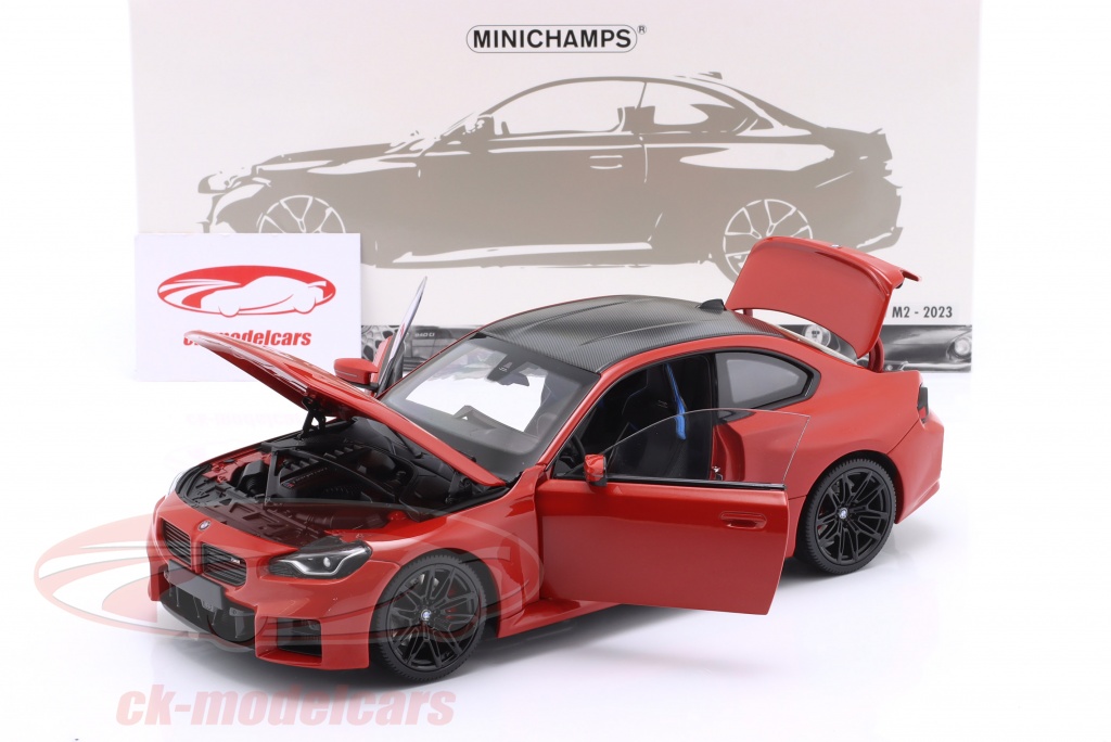 Minichamps 1:18 BMW M2 G87 Year 2023 red metallic 110023120 model car ...