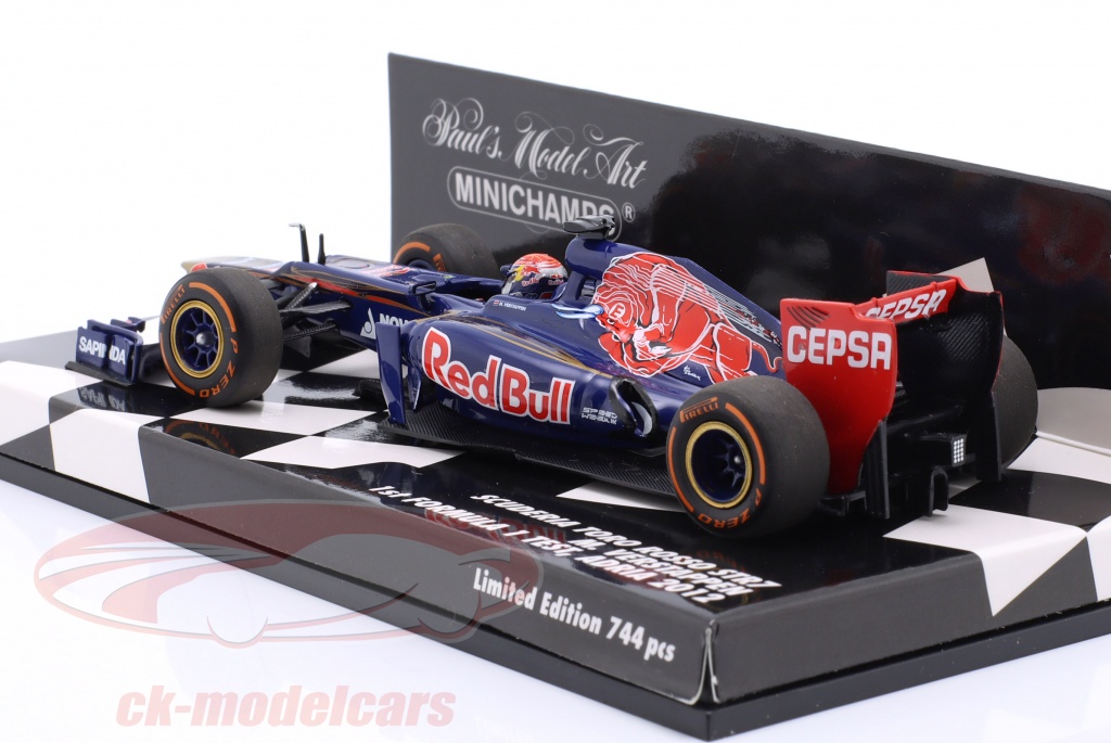 Minichamps 1:43 Max Verstappen Toro Rosso STR9 Renault 1ST F1 Test ...