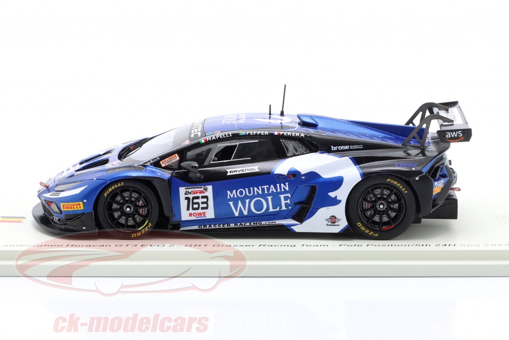 Spark 1:43 Lamborghini Huracan GT3 Evo2 #163 5th 24h Spa 2024 Mapelli ...