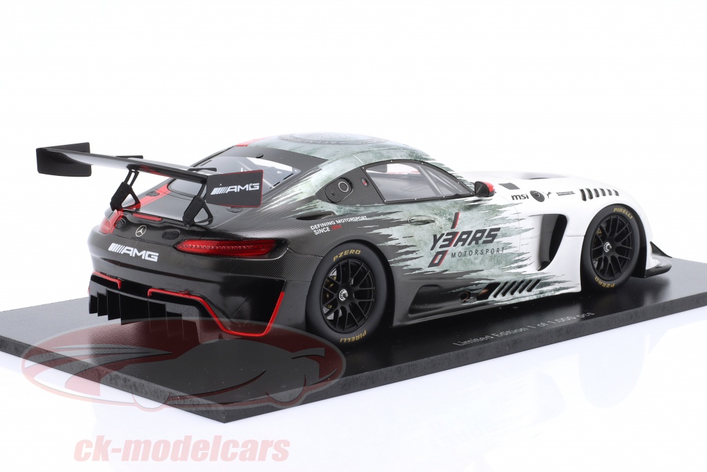 Spark 1:18 Mercedes-Benz AMG GT3 130 Anos Automobilismo Maro Engel B66960849 modelo carro B66960849