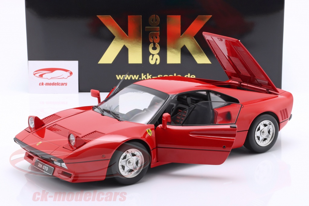 KK-Scale 1:12 Ferrari 288 GTO Byggeår 1984 rød KKDC120151 model bil ...