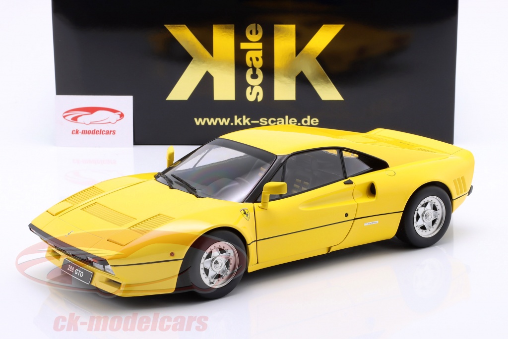 KK-Scale 1:12 Ferrari 288 GTO Year 1984 yellow KKDC120152 model car ...
