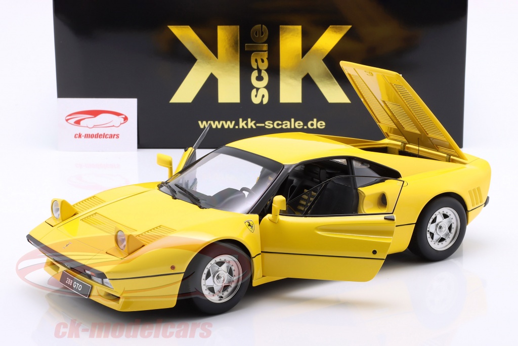 KK-Scale 1:12 Ferrari 288 GTO Year 1984 yellow KKDC120152 model car ...