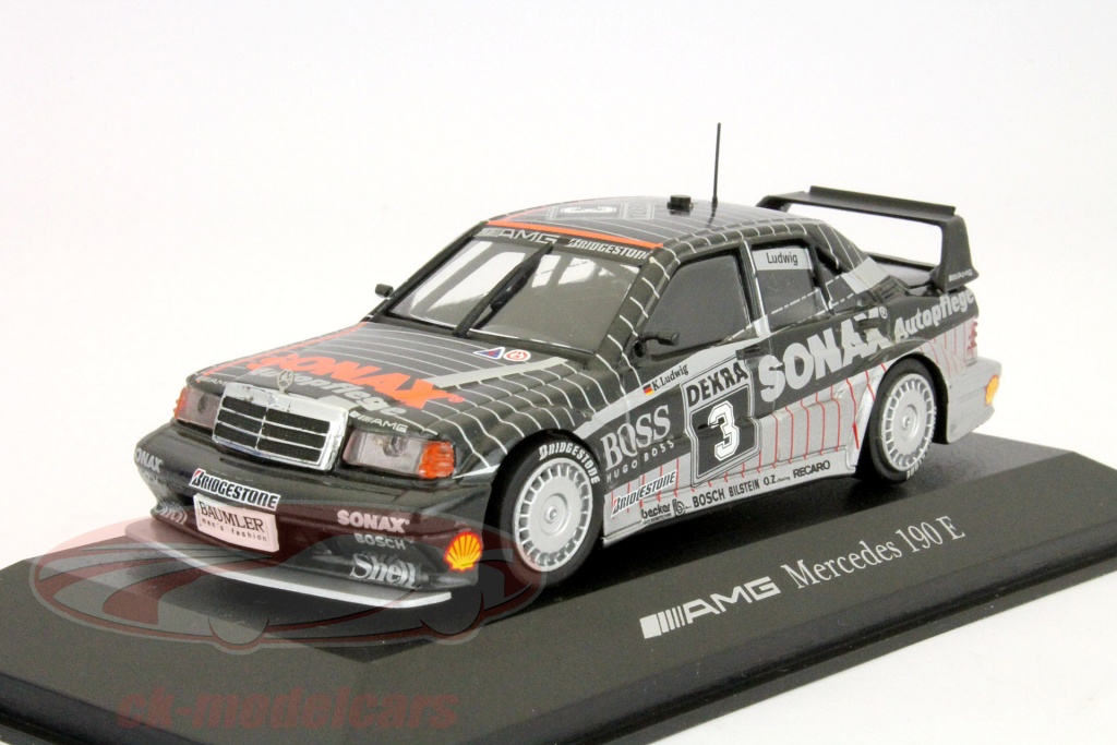 Minichamps 1:43 K. Ludwig Mercedes 190E 2.5-16 Evo2 DTM #3 Champion ...
