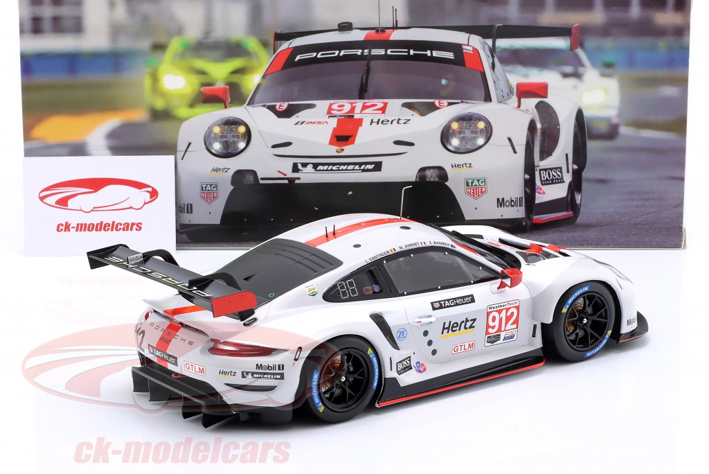 Ixo Porsche 911 RSR #912 2nd GTLM-Klasse 24h Daytona 2020 Porsche GT Team 1:18 LEGT18-23012 ...