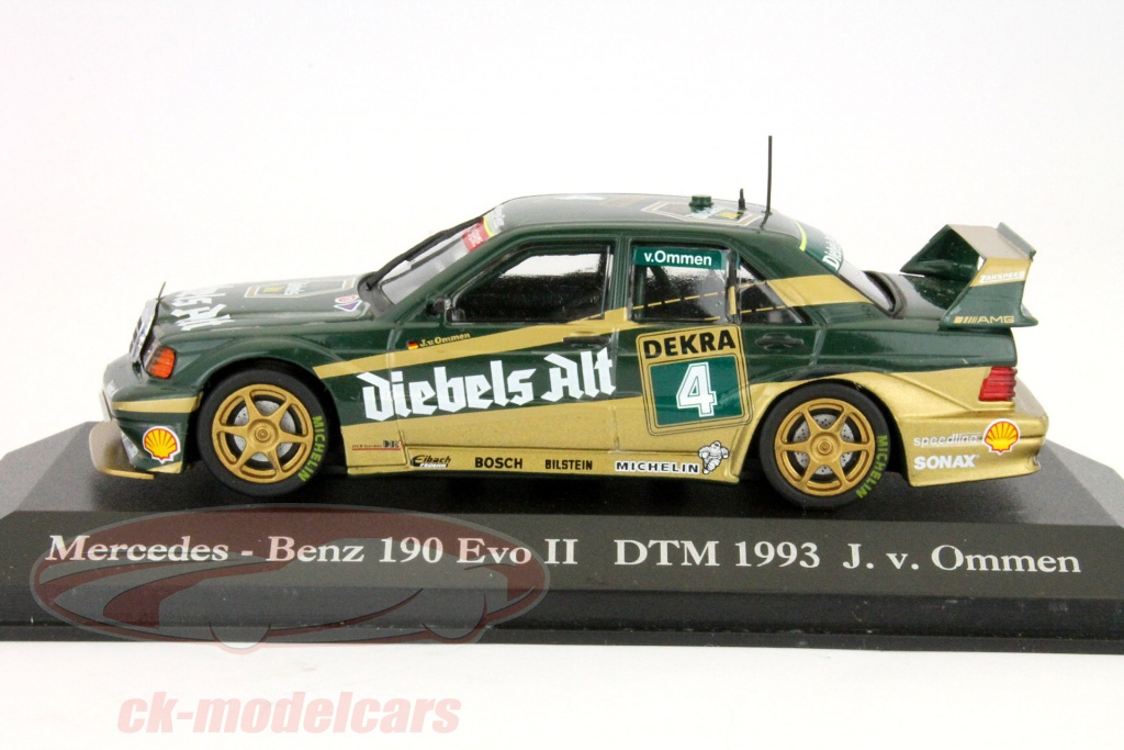 Minichamps 1:43 Jv Ommen Mercedes-Benz 190 Evo II DTM 1993 Göde Edition ...