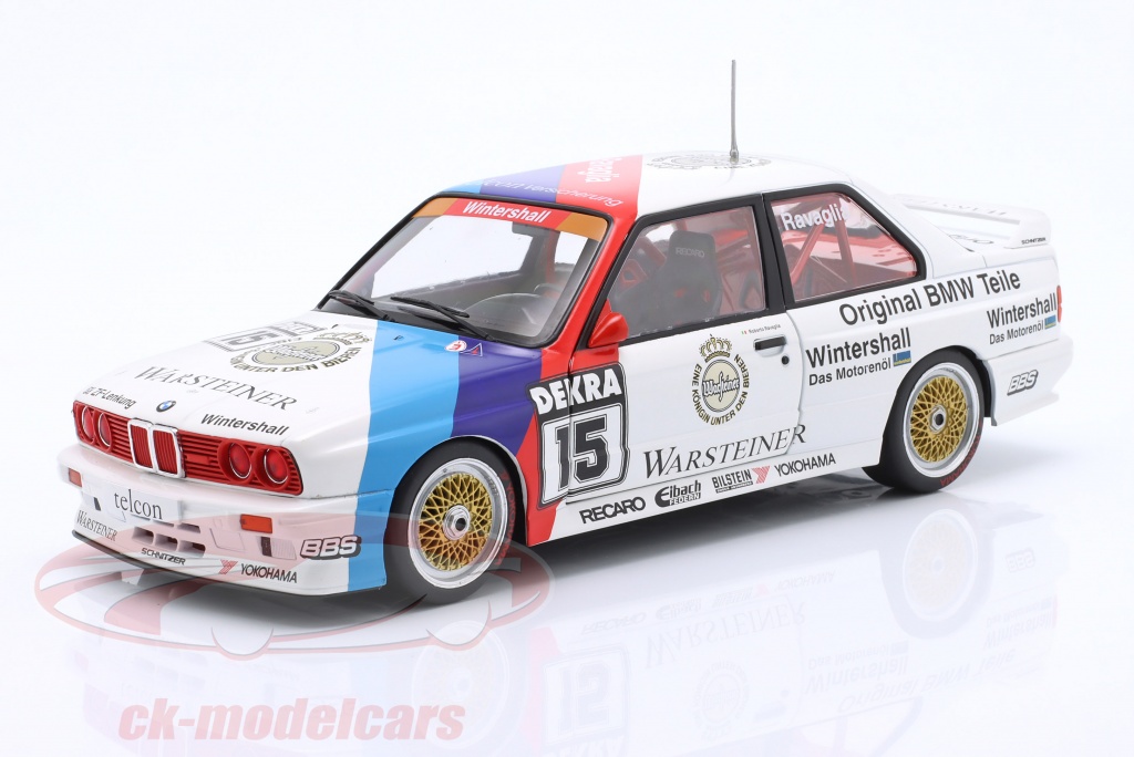 WERK83 1:18 BMW M3 (E30) #15 DTM Champion 1989 Roberto Ravaglia W18038002C (Collector's Box ...