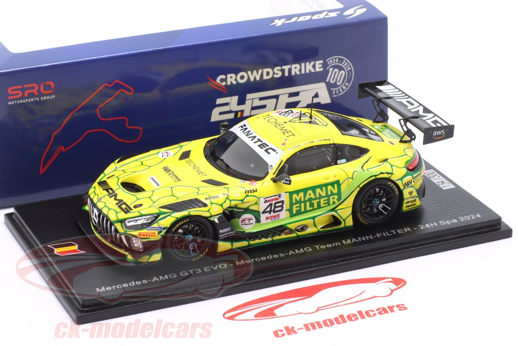 Spark 1:43 Mercedes-Benz AMG GT3 Evo #48 24h Spa 2024 Auer, Engel ...