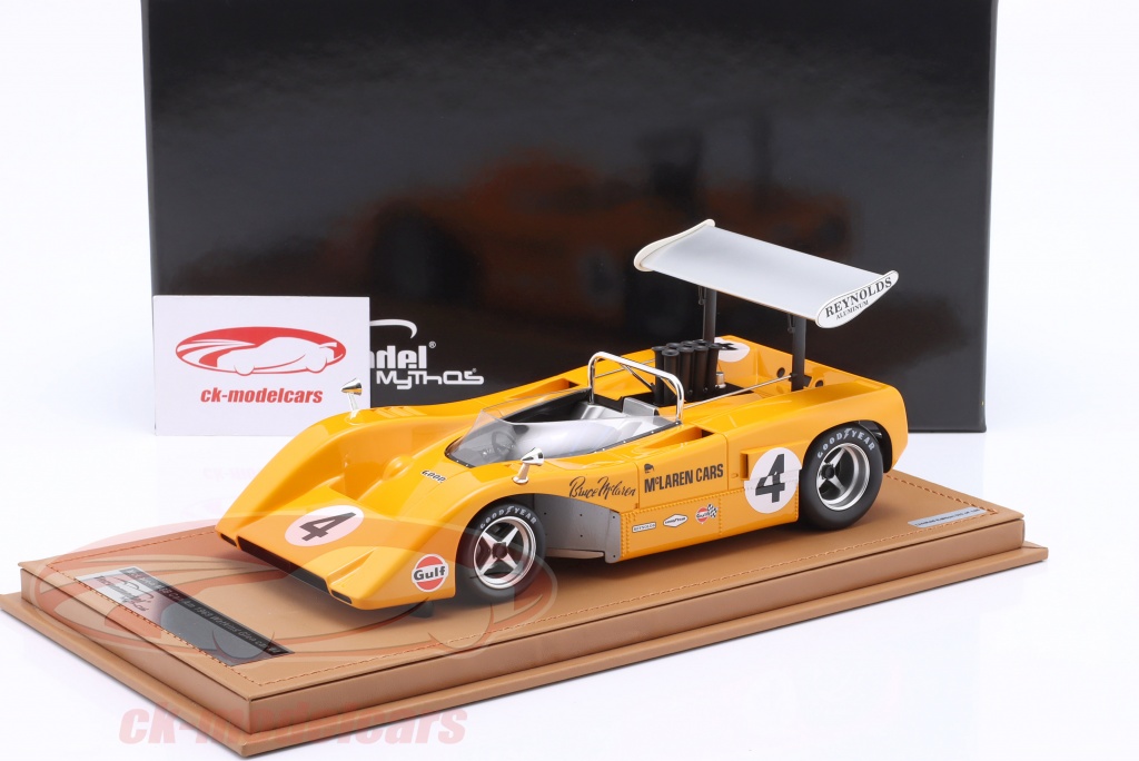 Tecnomodel 1:18 McLaren M8B Chevrolet #4 Winner Can-Am Watkins Glen 1969 McLaren TM18-330A model ...