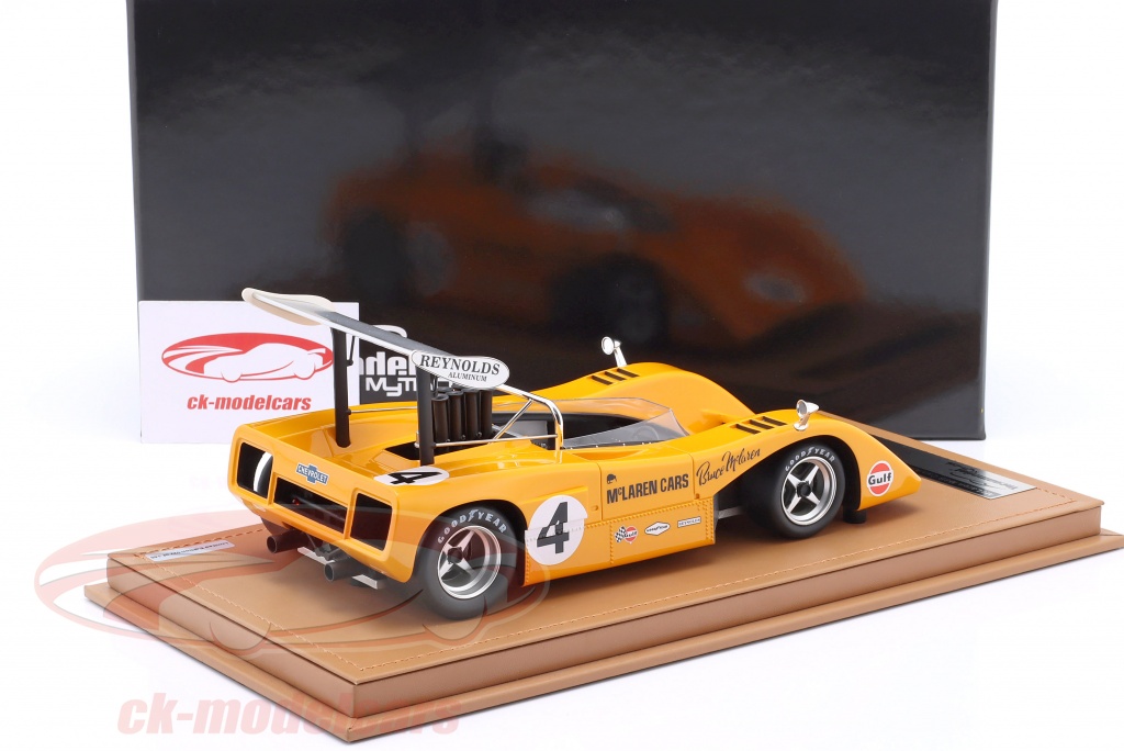 Tecnomodel 1:18 McLaren M8B Chevrolet #4 Winner Can-Am Watkins Glen 1969 McLaren TM18-330A model ...