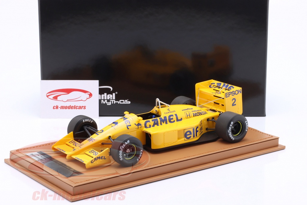 Tecnomodel 1:18 Satoru Nakajima Lotus 100T #2 7ème Japon GP formule 1 1988 TM18-349B modèle ...