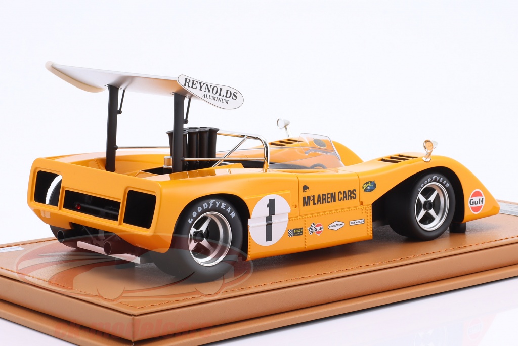Tecnomodel 1:18 McLaren M8B Chevrolet #1 3rd Can-Am Michigan 1969 Gurney TM18-330C Modellauto ...
