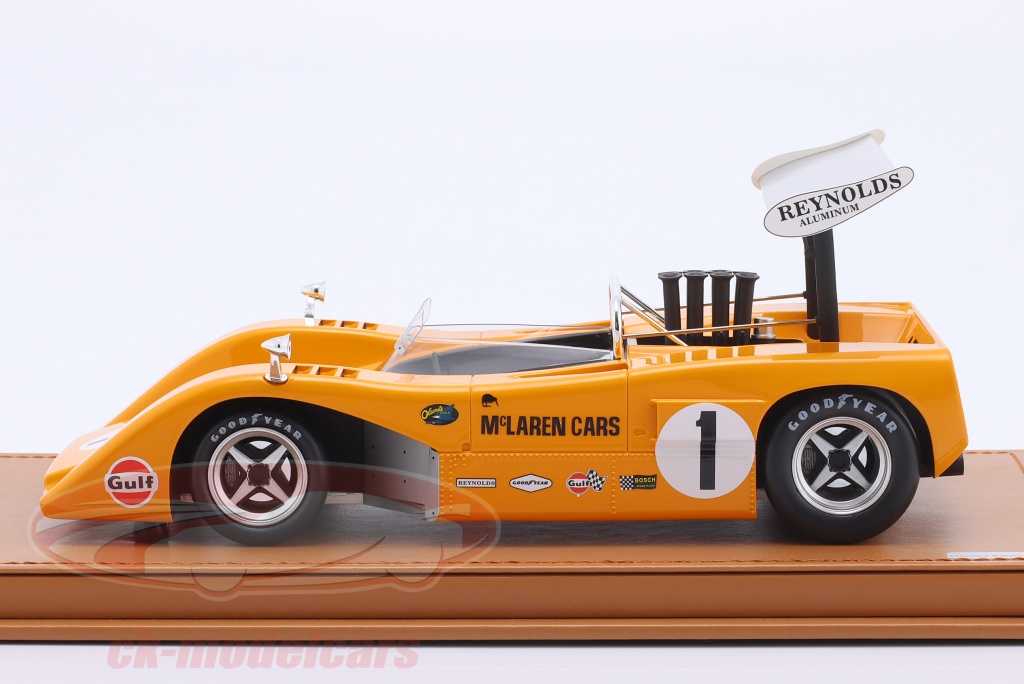 Tecnomodel 1:18 McLaren M8B Chevrolet #1 3rd Can-Am Michigan 1969 Gurney TM18-330C model car ...