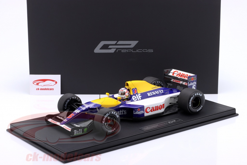 GP Replicas 1:12 N. Mansell Williams FW14B #5 Sieger British GP Formel ...