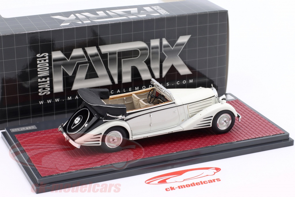 Matrix 1:43 Maybach Zeppelin DS8 4-door Convertible by Spohn 1934 white ...