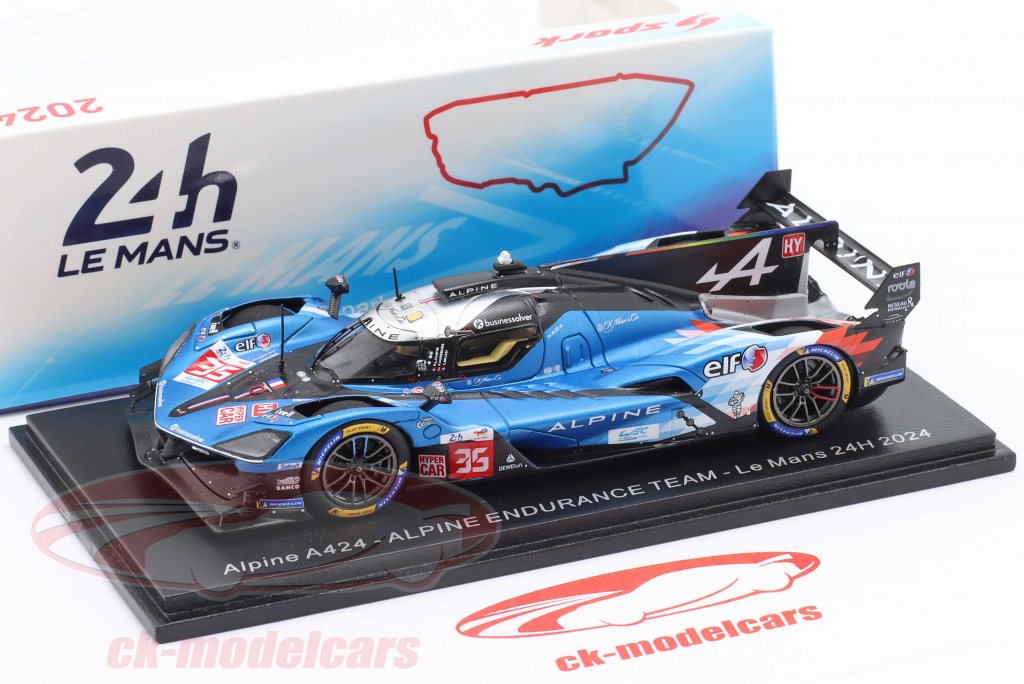 Spark 1:43 Alpine A424 #35 24h LeMans 2024 Chatin, Habsburg, Milesi ...