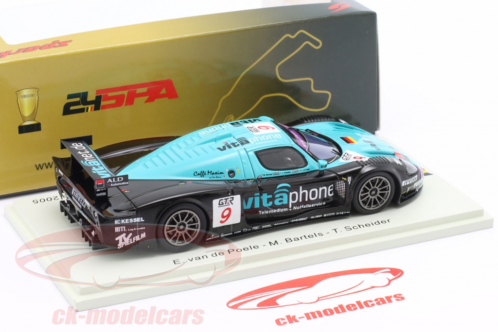 Spark 1:43 Maserati MC12 GT1 #9 勝者 24h Spa 2005 Scheider, Bartels, van de Poele 43SPA2005 モデル 車 ...