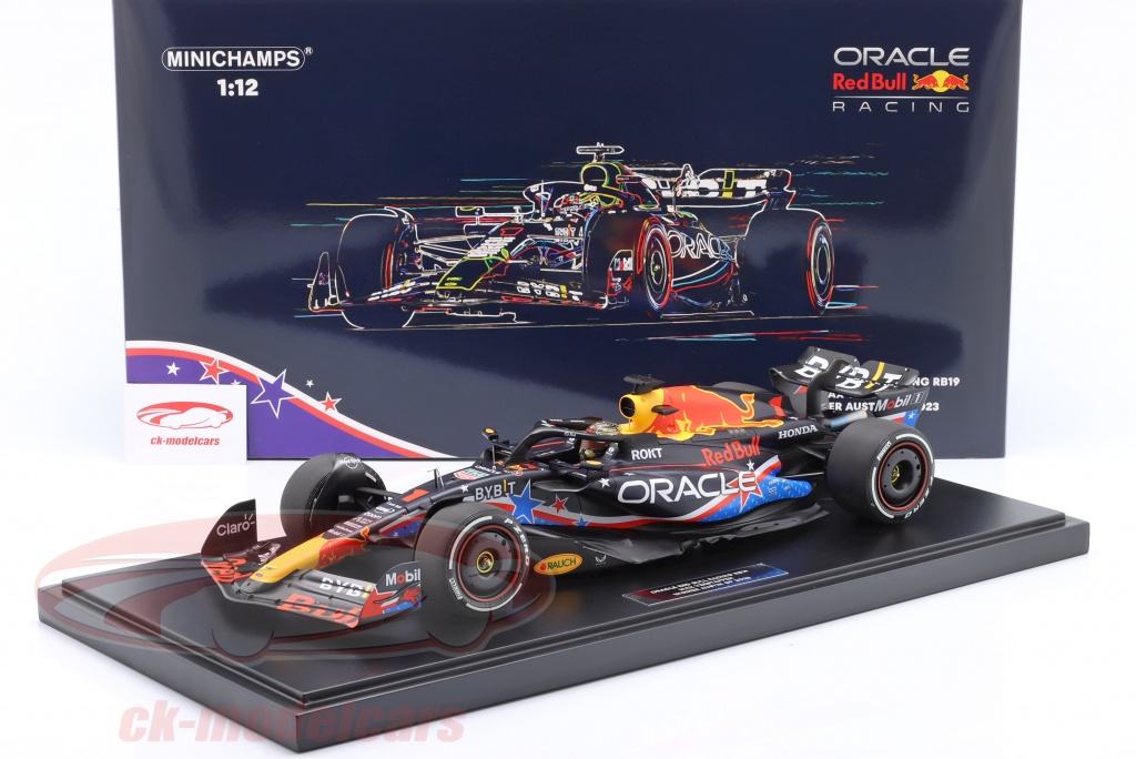 Minichamps 1:12 M. Verstappen Red Bull RB19 #1 winnaar VS GP formule 1 Wereldkampioen 2023 ...