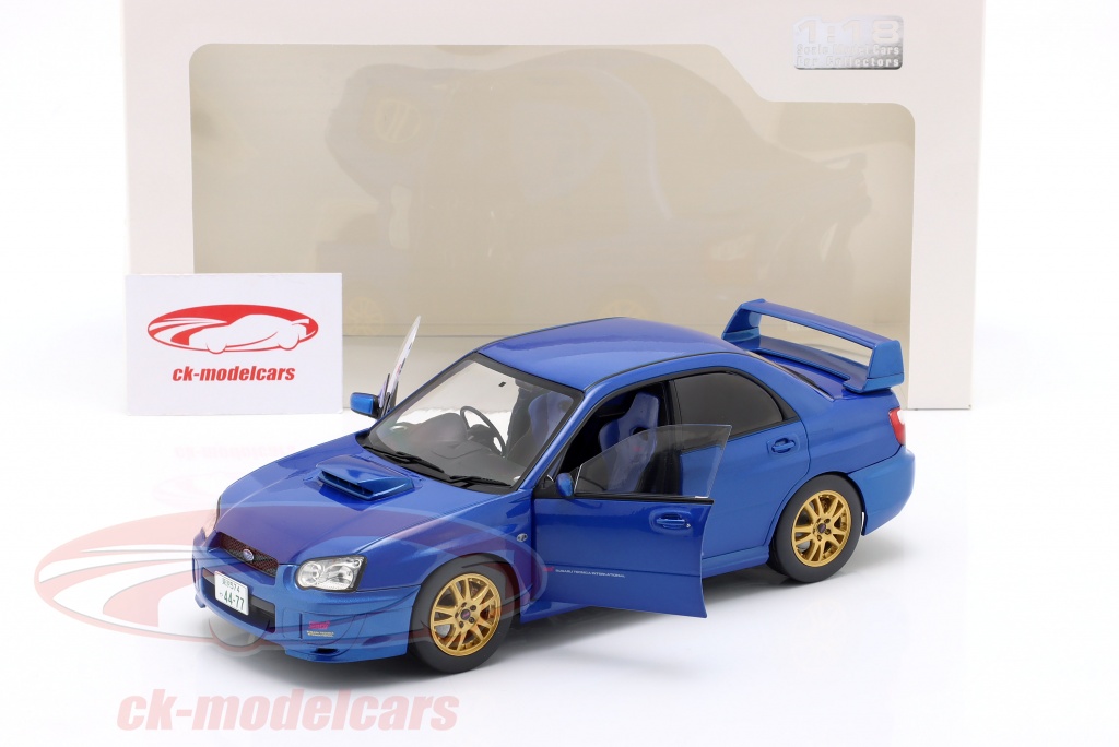 Solido 1:18 Subaru Impreza WRX STI Bouwjaar 2003 sonic blauw S1812301 model auto S1812301 ...