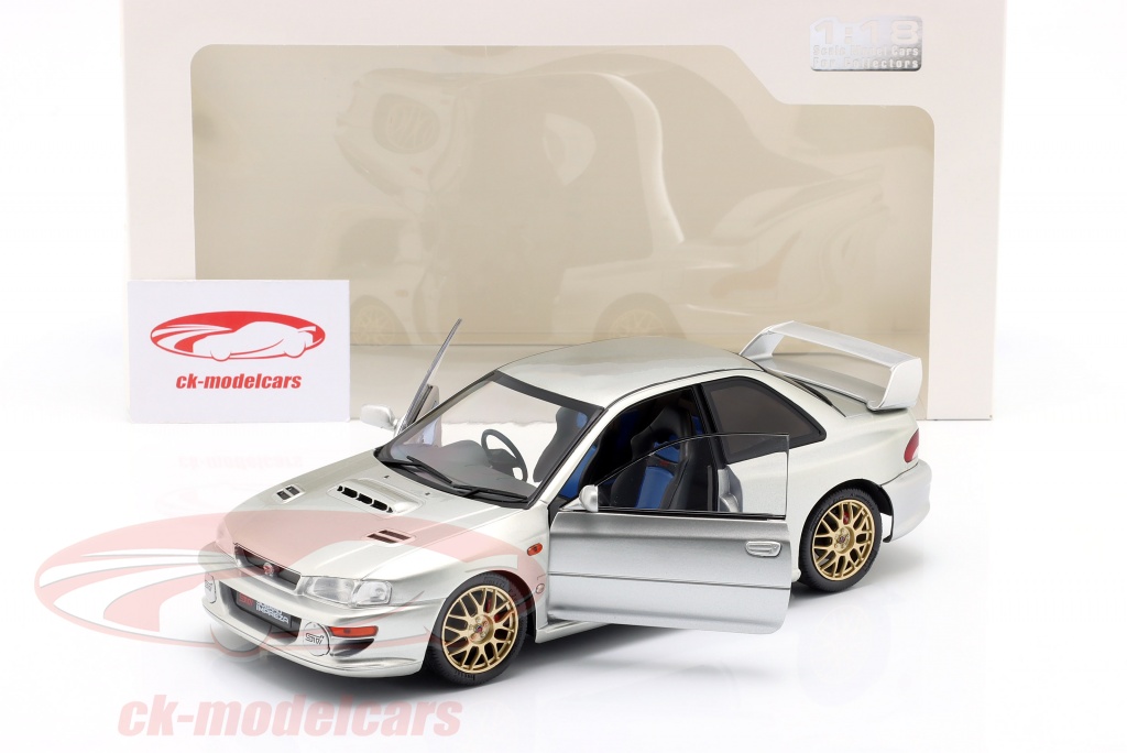 Solido 1:18 Subaru Impreza 22B Anno di costruzione 1998 argento ...
